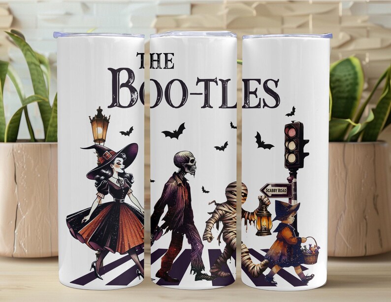 The Boo-tles, Monster Mash, 20oz Skinny Tumbler, Halloween, Mummy ...