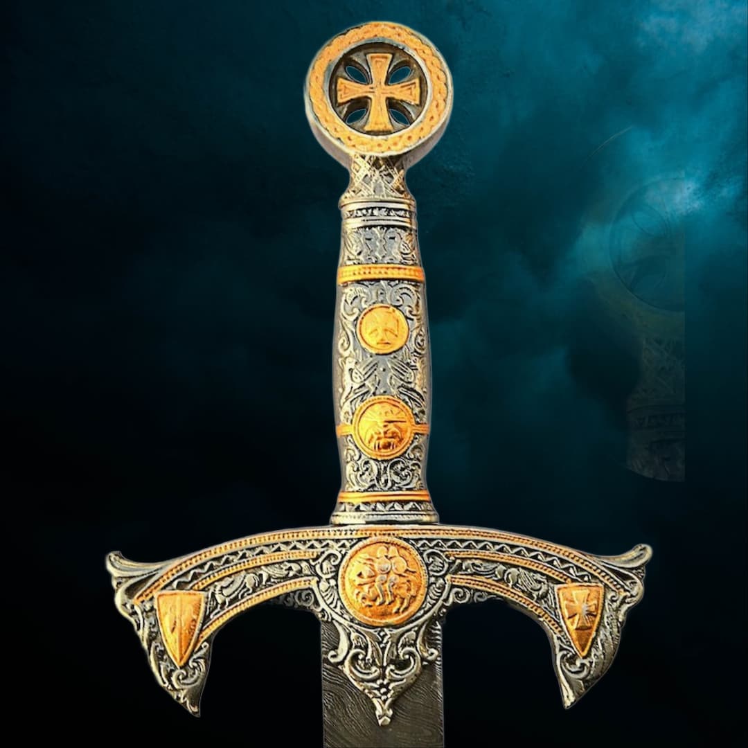 Hand Made Viking Sword -knights Templar Holy Sword-hand Forged ...