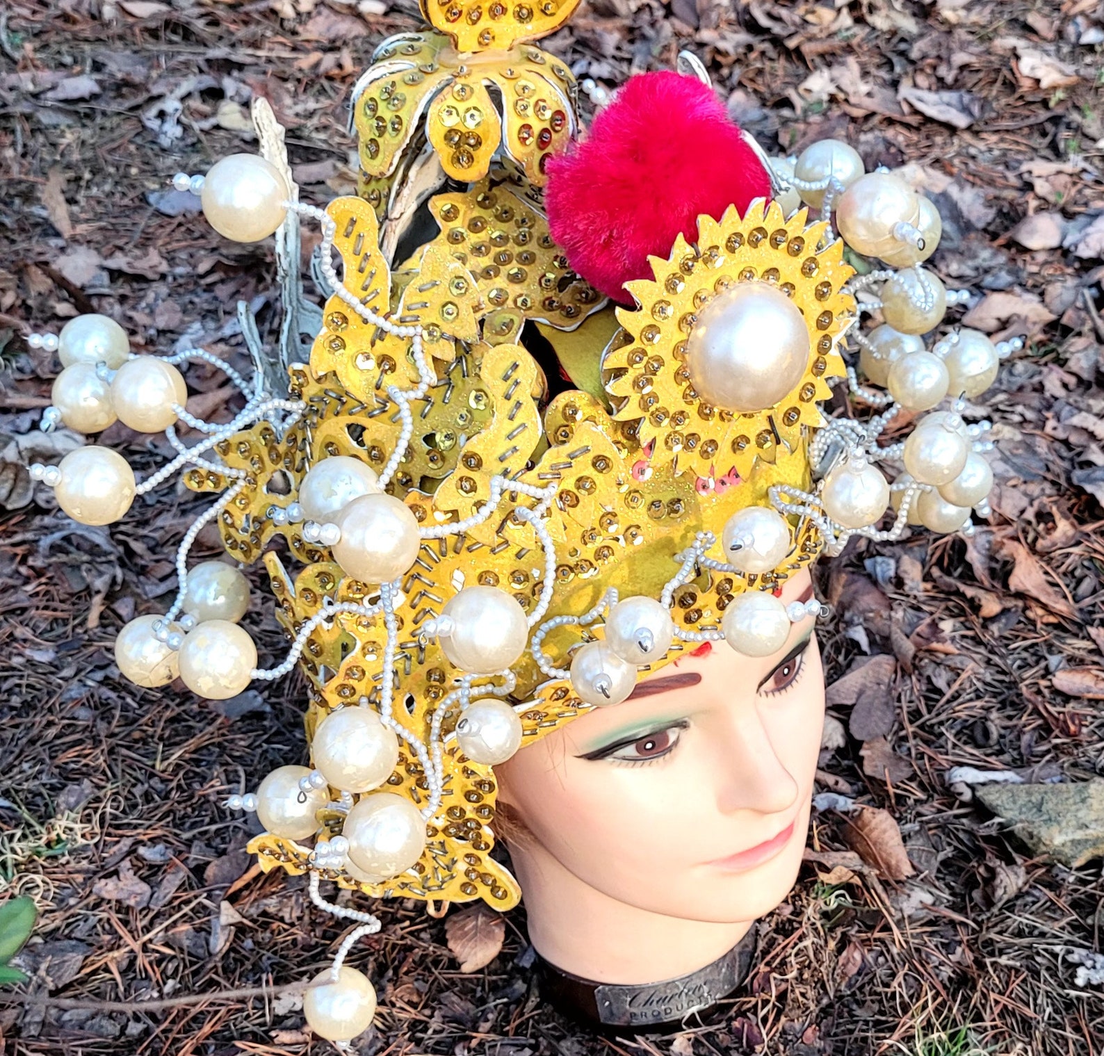 Antique Chinese Opera Theater Headdress - Etsy