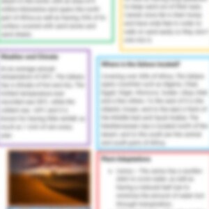 Sahara Desert Comprehension KS2 English and Geography Practise - Etsy