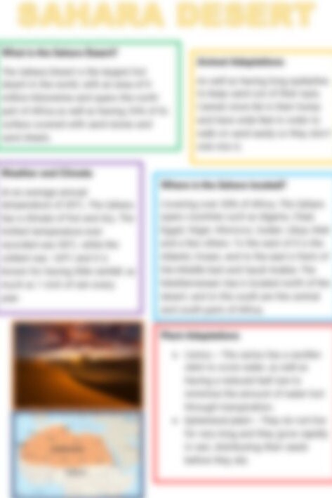 Sahara Desert Comprehension | KS2 English and Geography Practise - Etsy