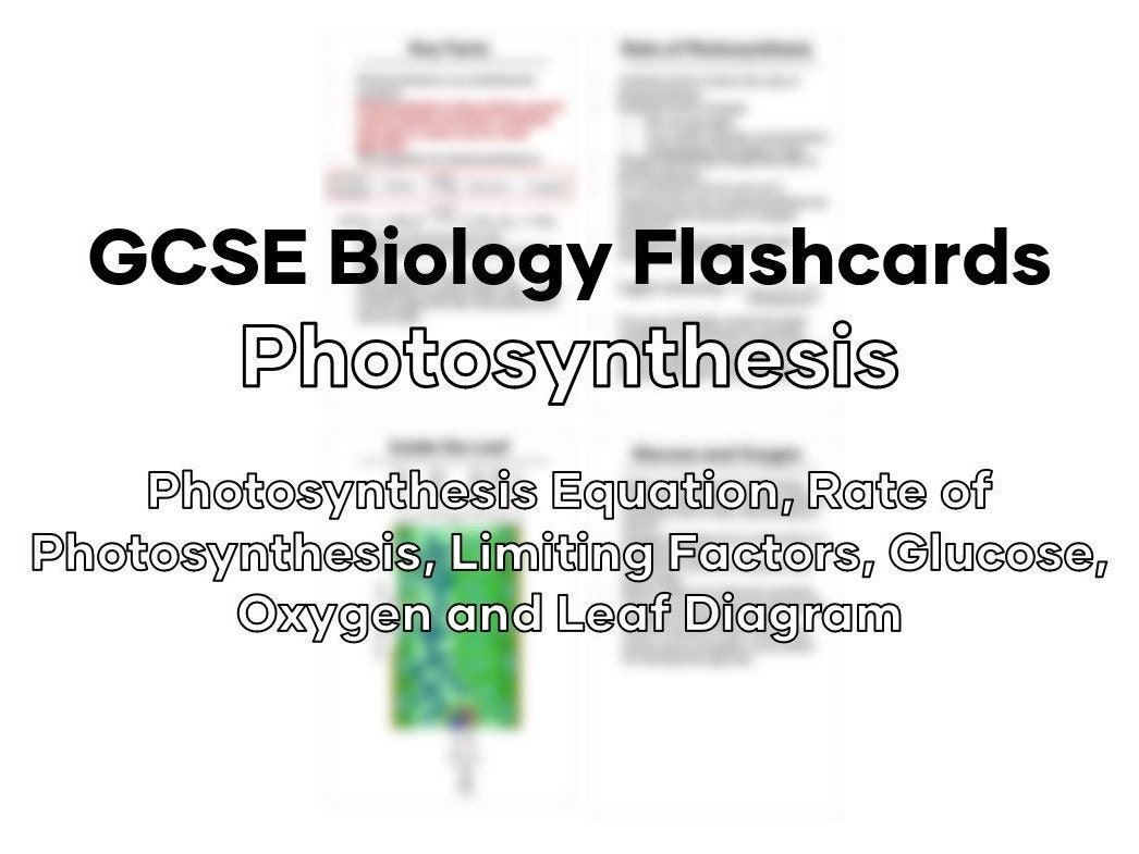 Photosynthesis Flashcards | GCSE Biology Combined Science Revision and ...