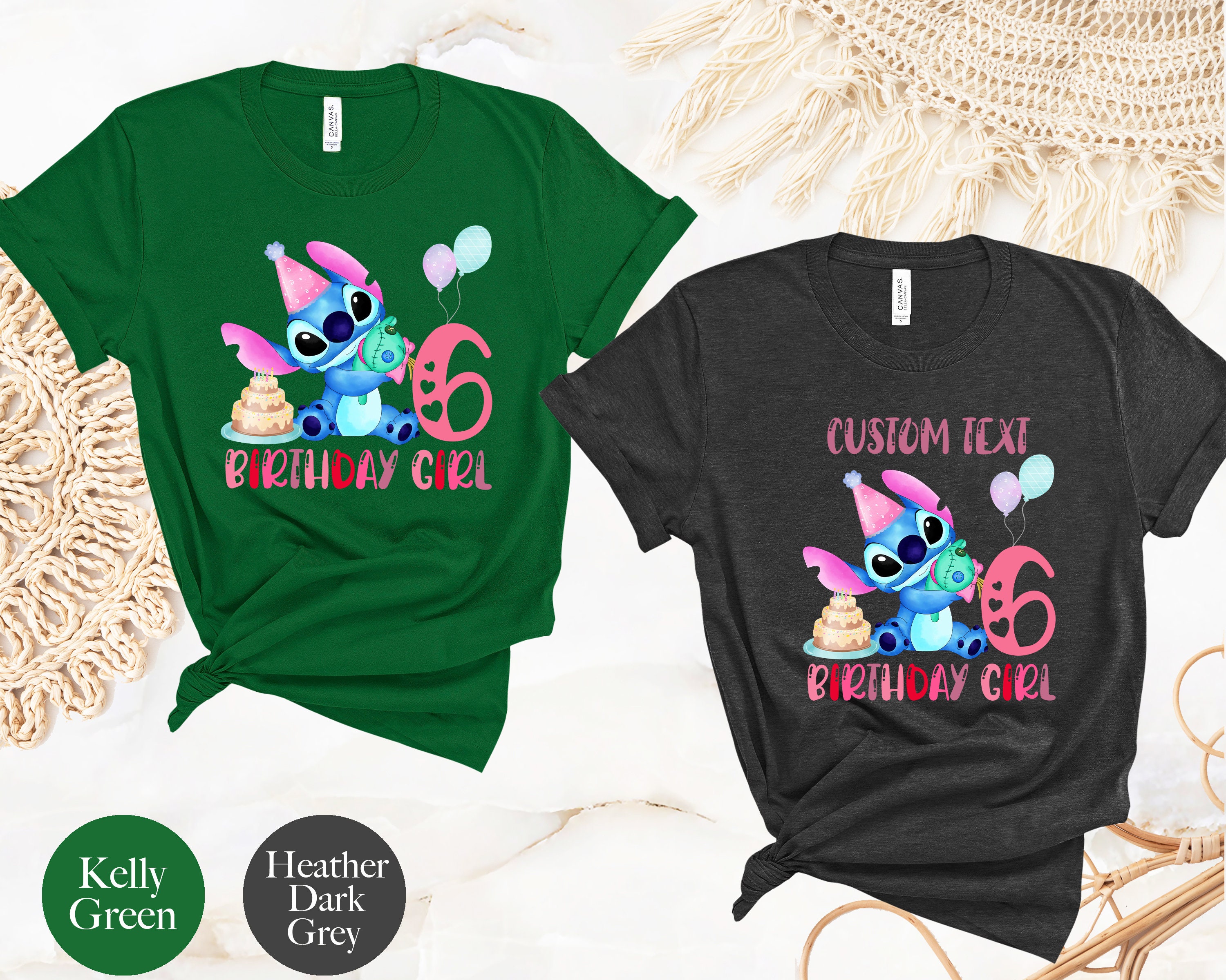 Stitch Birthday Shirt, Birthday Party Girl Shirt, Custom Birthday Shirt ...