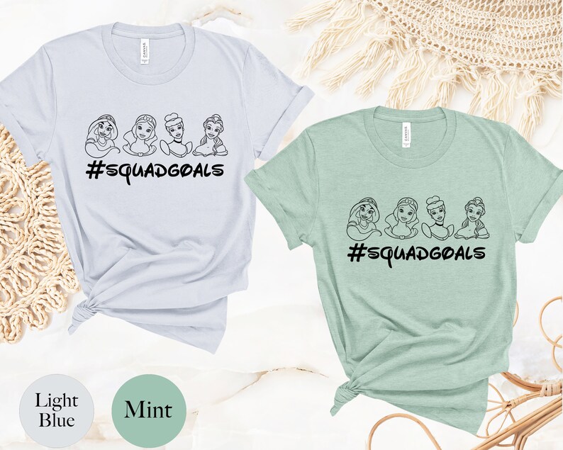 Disney Princess Squad Goals Shirt Womens Disney Shirt Etsy