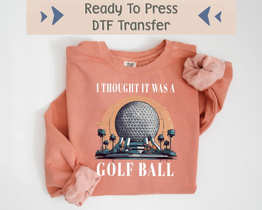 Epcot DTF Transfer, Golf Lover Design, Disney Man DTF, Disney Ready to ...