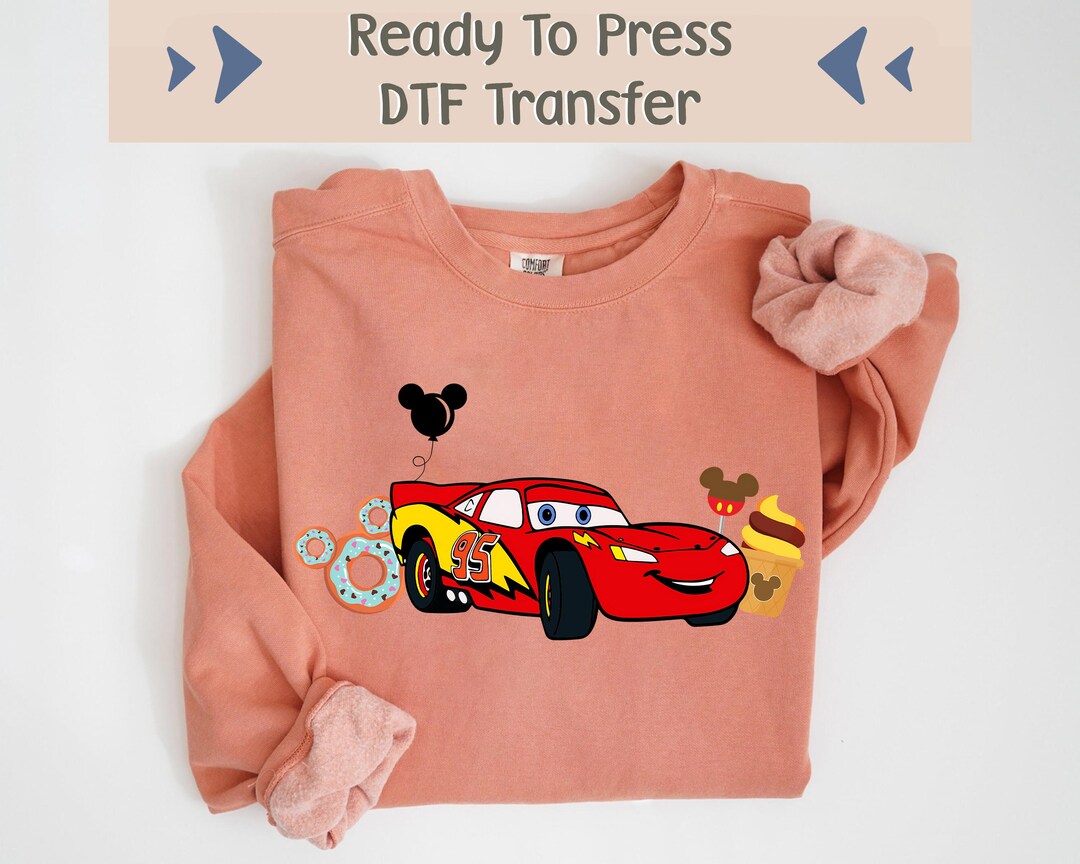Disney Cars DTF Transfer, Mcqueen DTF, Disney Tow Mater Ready to Press ...
