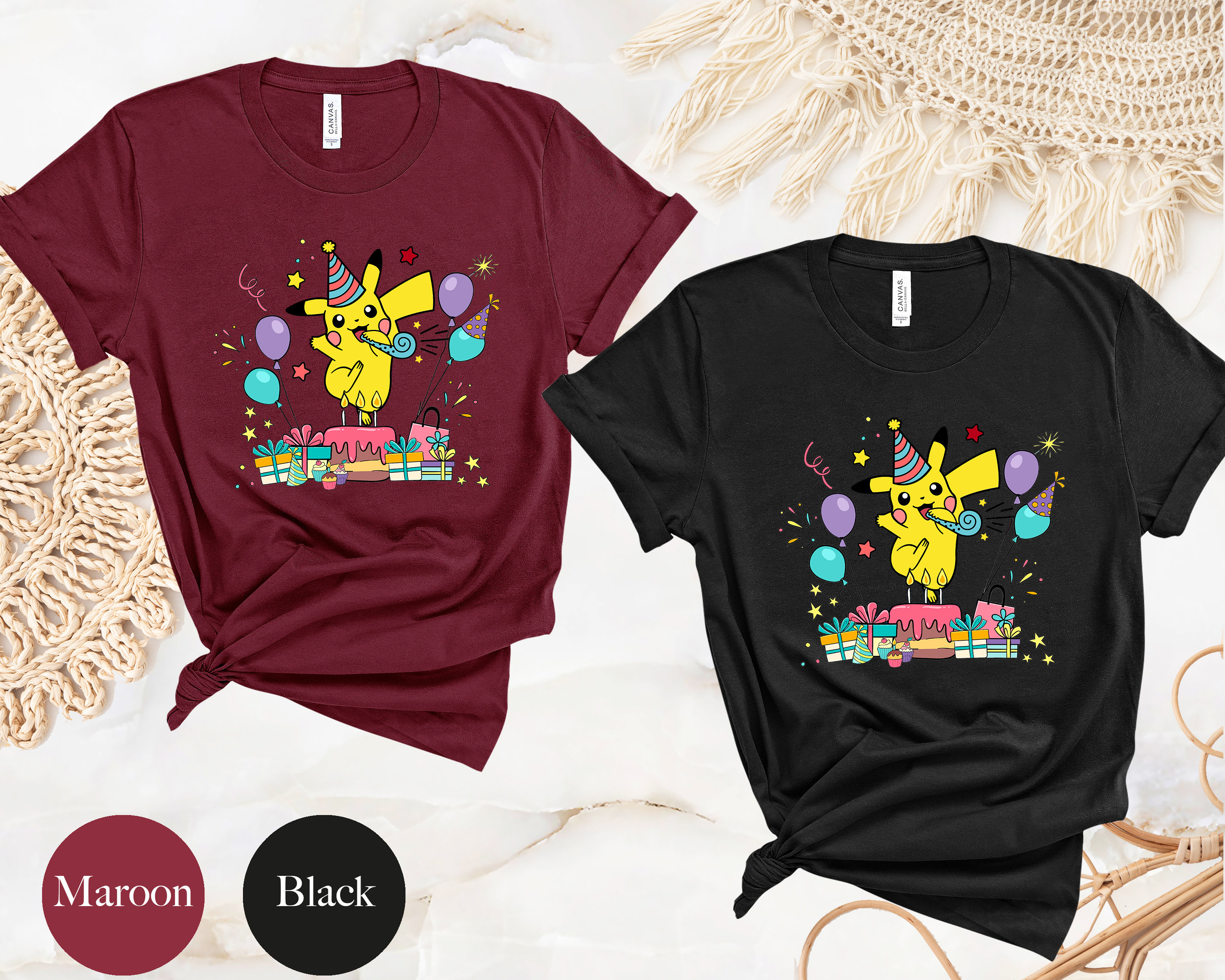 Pikachu Custom Birthday Shirt, Pokemon Birthday Shirt, Pikachu Birthday Party Supplies, Pokemon ...