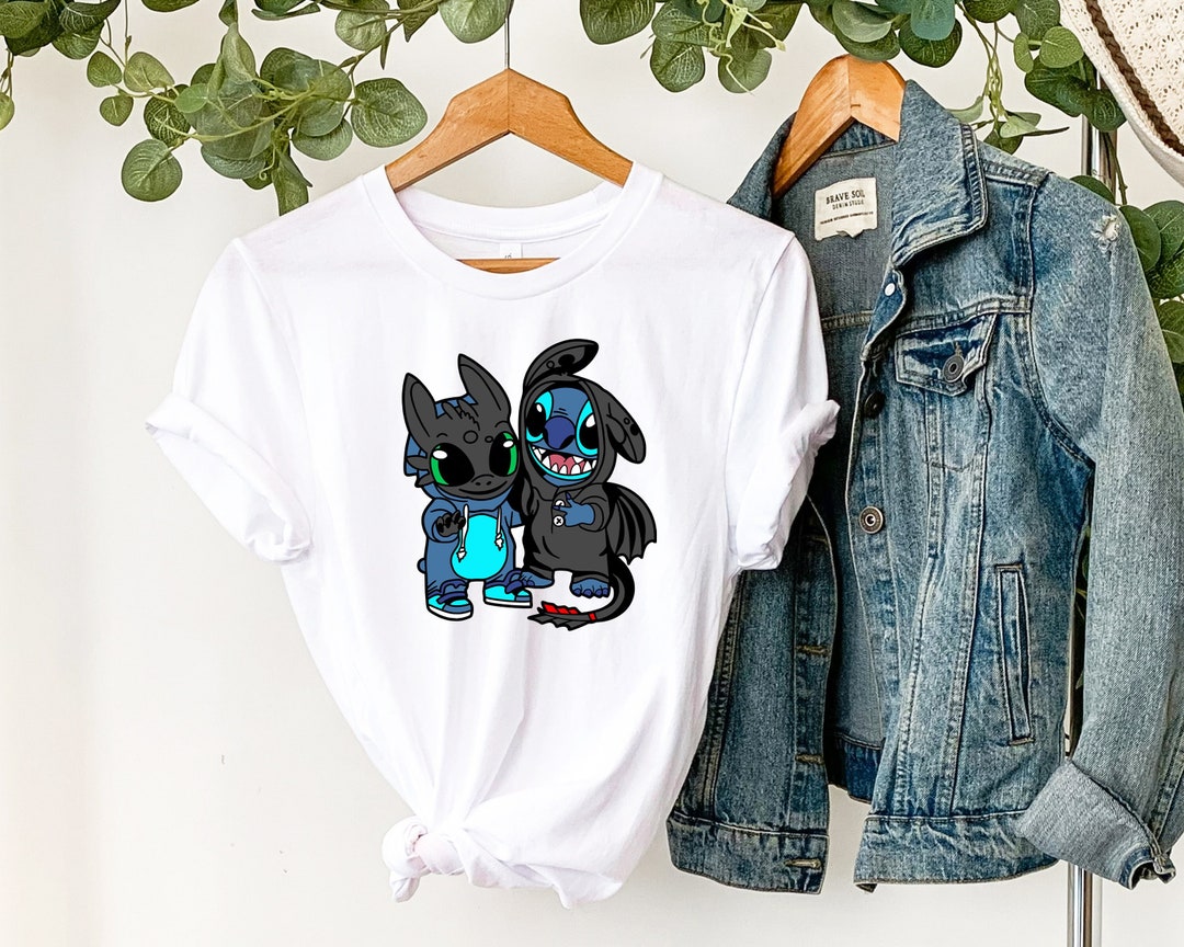 Disney Stitch Shirt, Toothless Shirt, How to Train Your Dragon, Disney ...