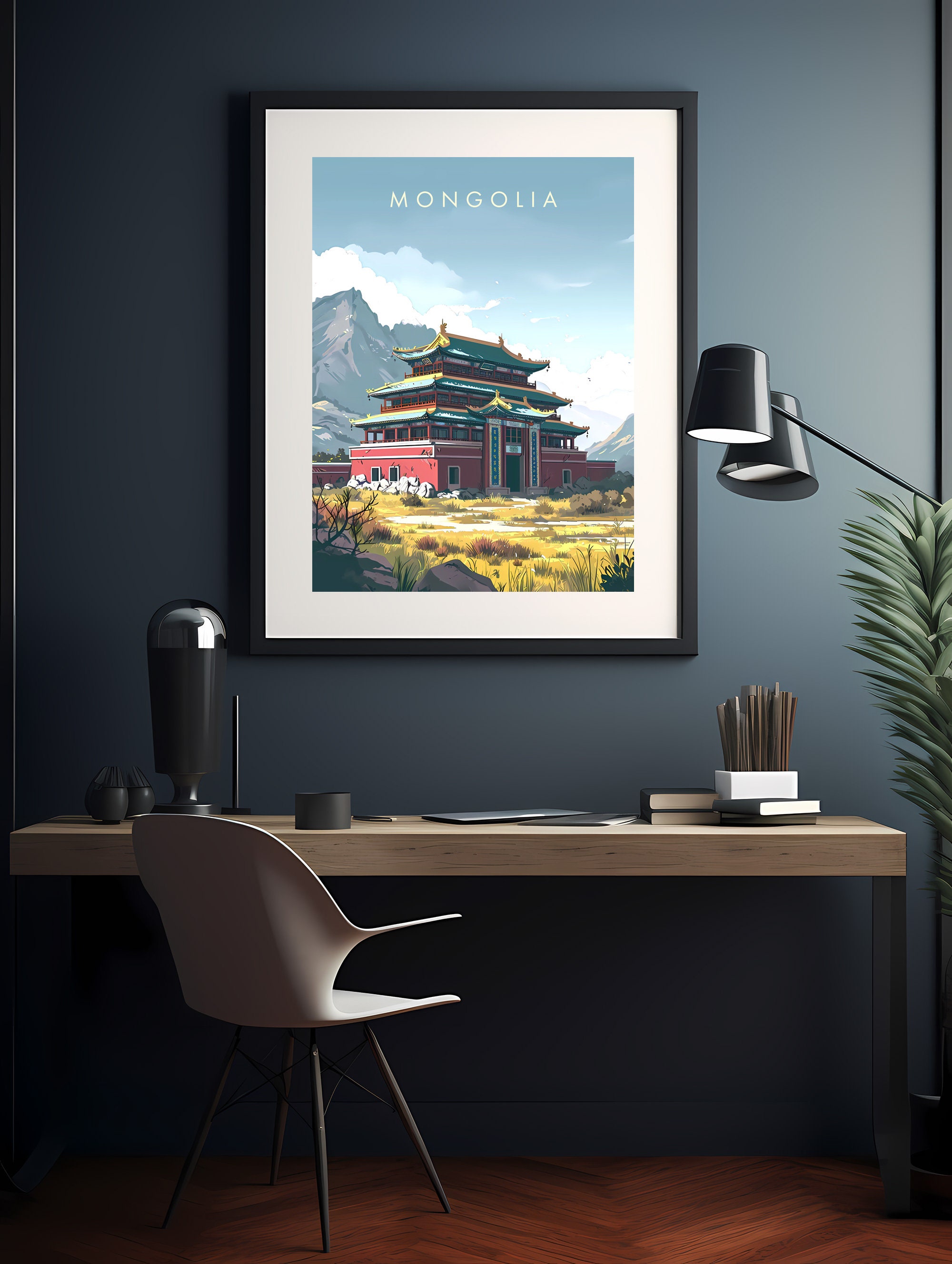 Mongolia Travel Poster Digital Printable Wall Art, Instant Download ...