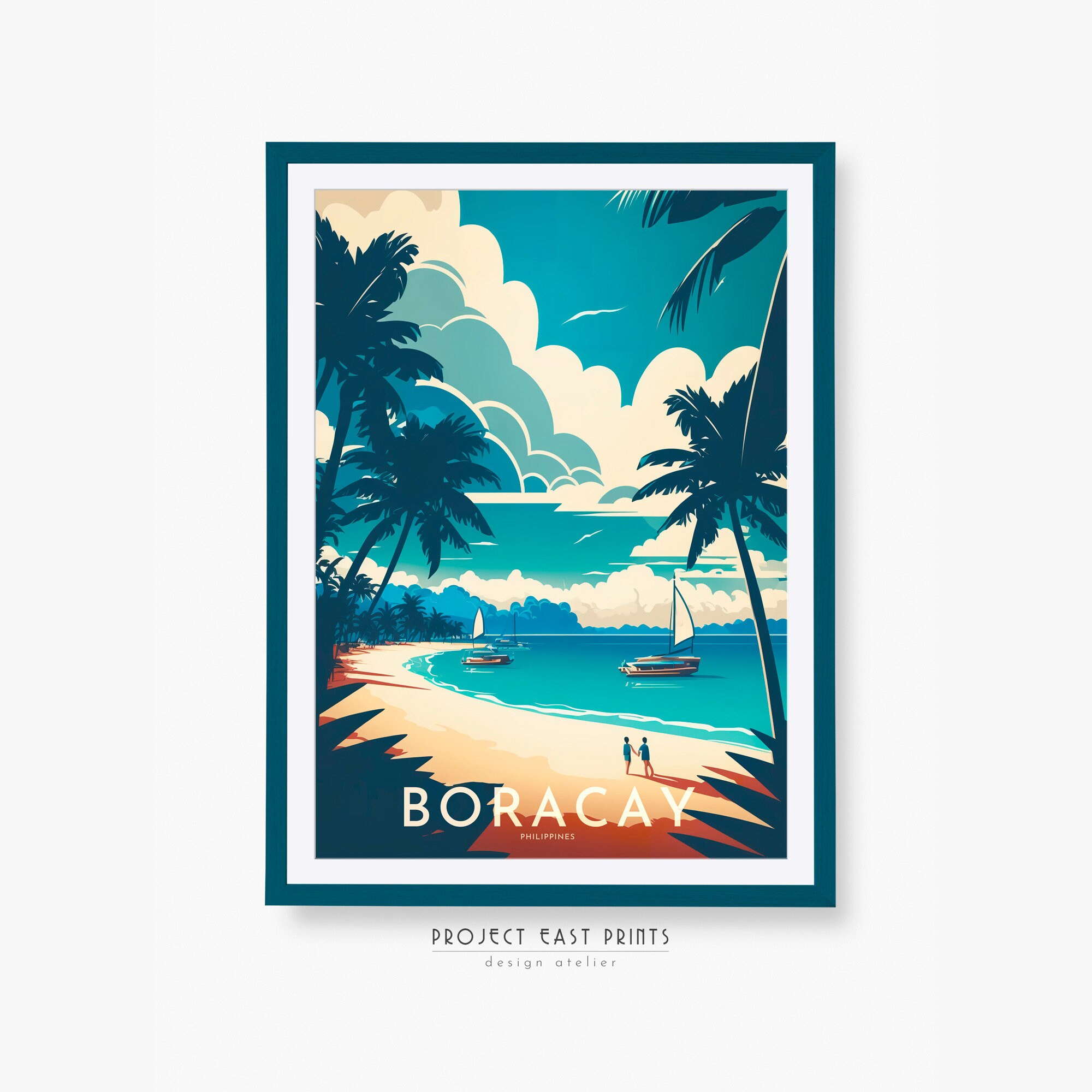 Philippines Retro Travel Poster Digital Wall Print Art - Etsy