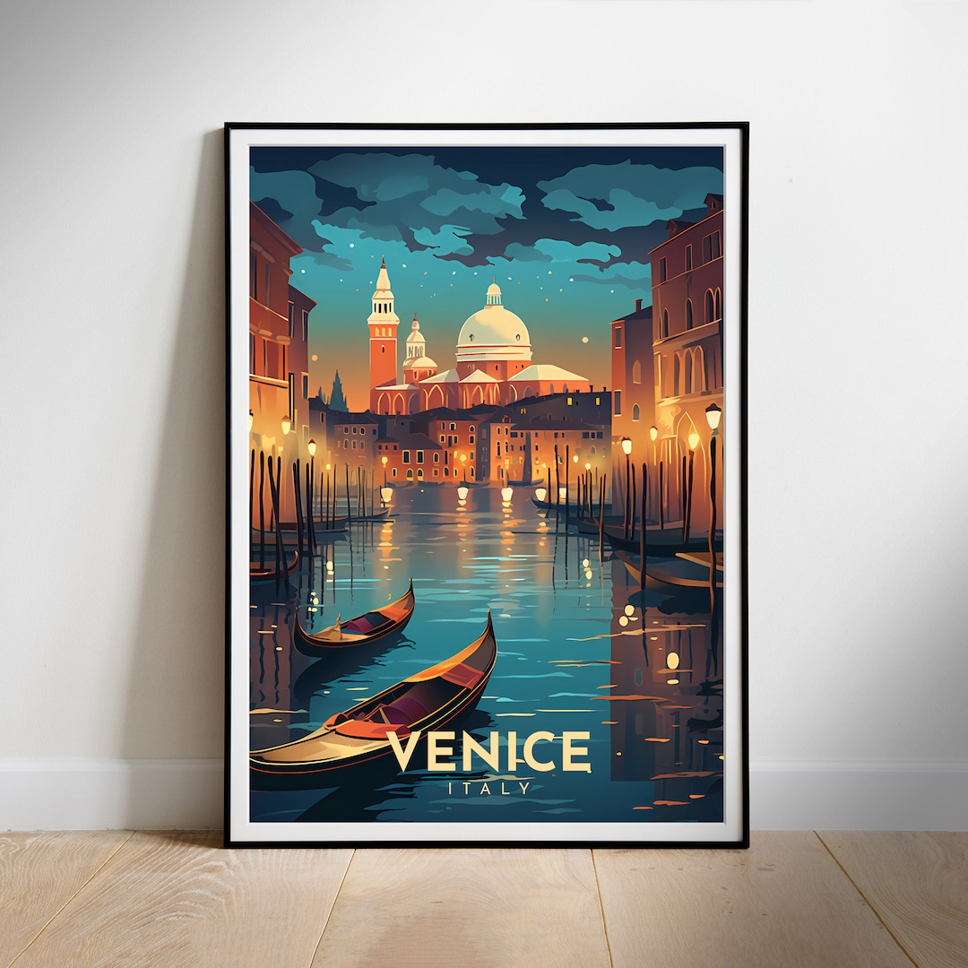 Italy, Venice Travel Print, Digital Poster, Downloadable Home Decor ...
