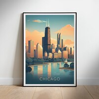 Chicago Poster - Etsy