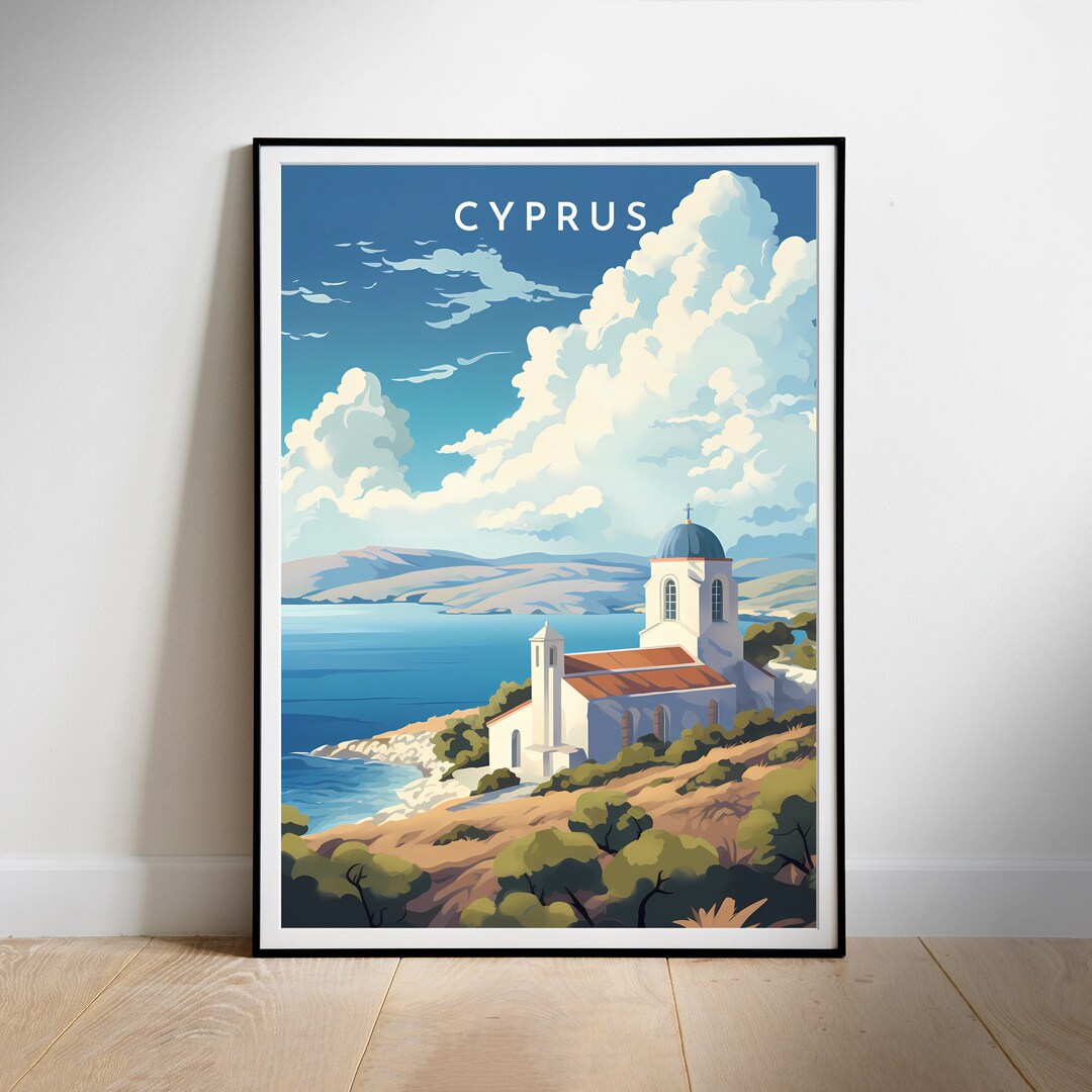 Cyprus Travel Print, Digital Poster, Downloadable Home Decor Wall Art ...