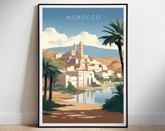 Morocco Travel Poster Digital Printable Wall Art, Instant Download ...