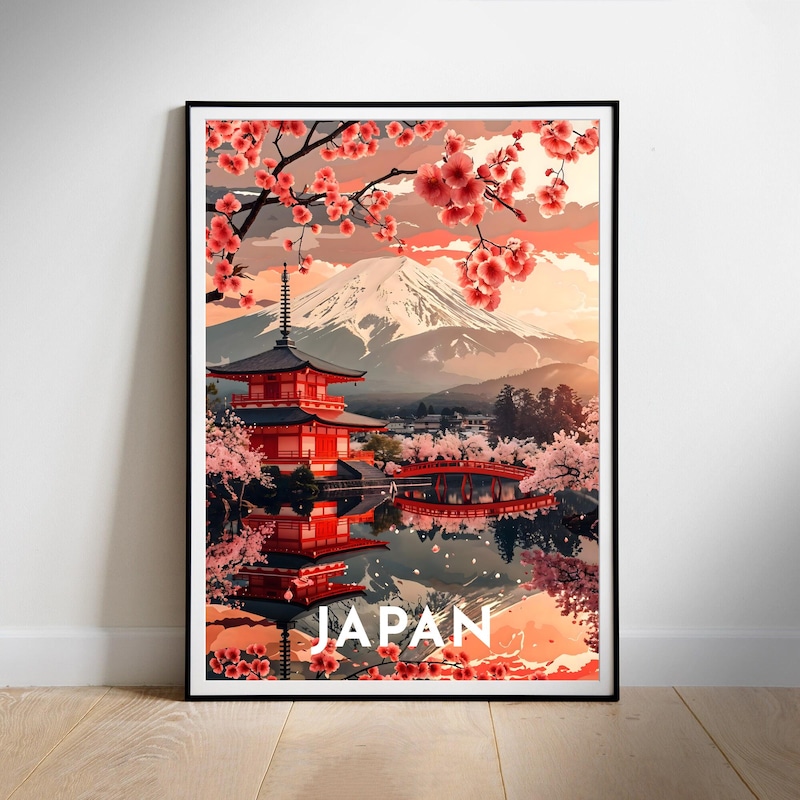 Japan Pagoda Posters - Etsy