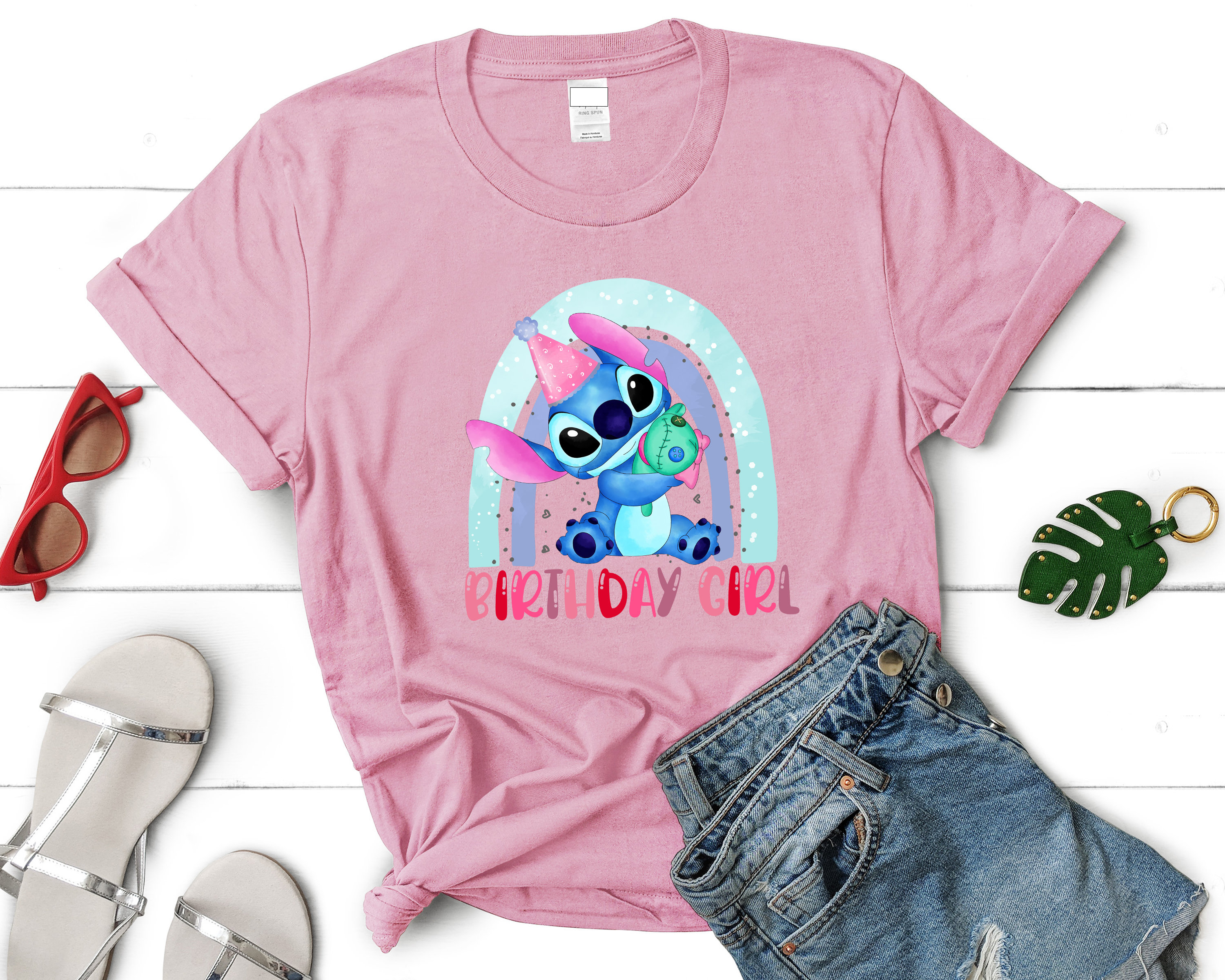Stitch Birthday Shirt, Birthday Party Girl, Custom Stitch Birthday ...