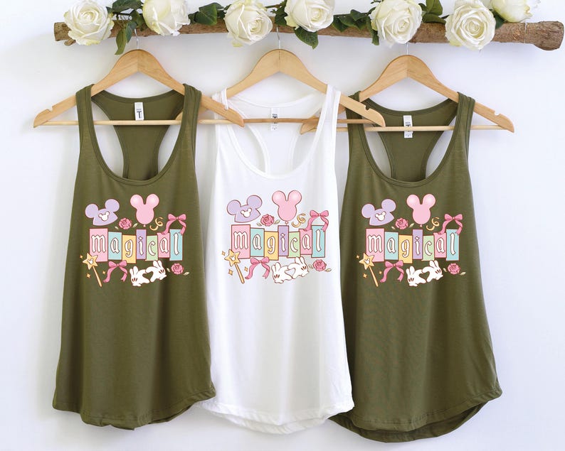Disney Magical Tank Tops, Girls Disneyland Tank Top, Disney Women's ...
