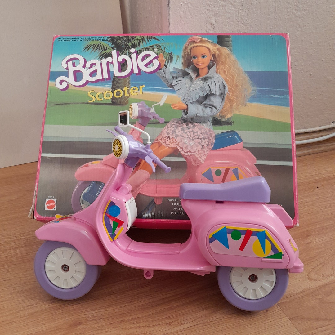 Vintage Barbie Scooter 1989 Mattel 8359 - Etsy