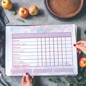 Editable Chore Chart Reward Chart Responsibility Chart 90s Nostalgia ...