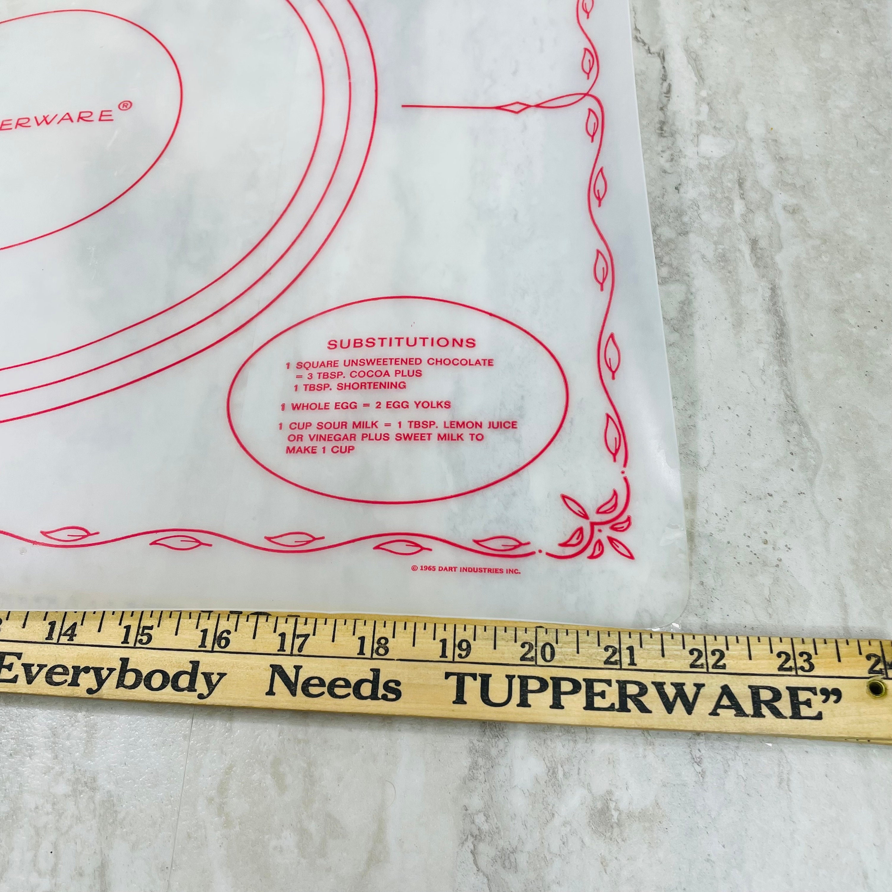 Vintage 1965 Tupperware Fill N Chill Rolling Pin and Pastry - Etsy