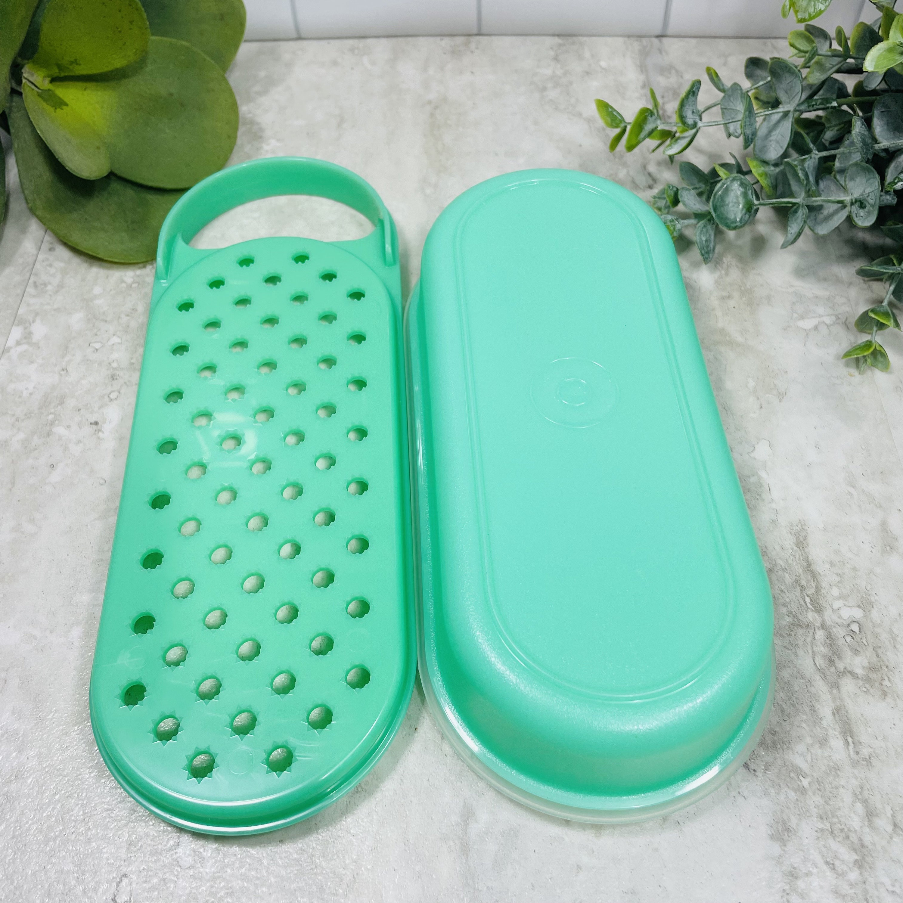 Vintage Tupperware Jadeite Green Oval Cheese Veggie Grater - Etsy