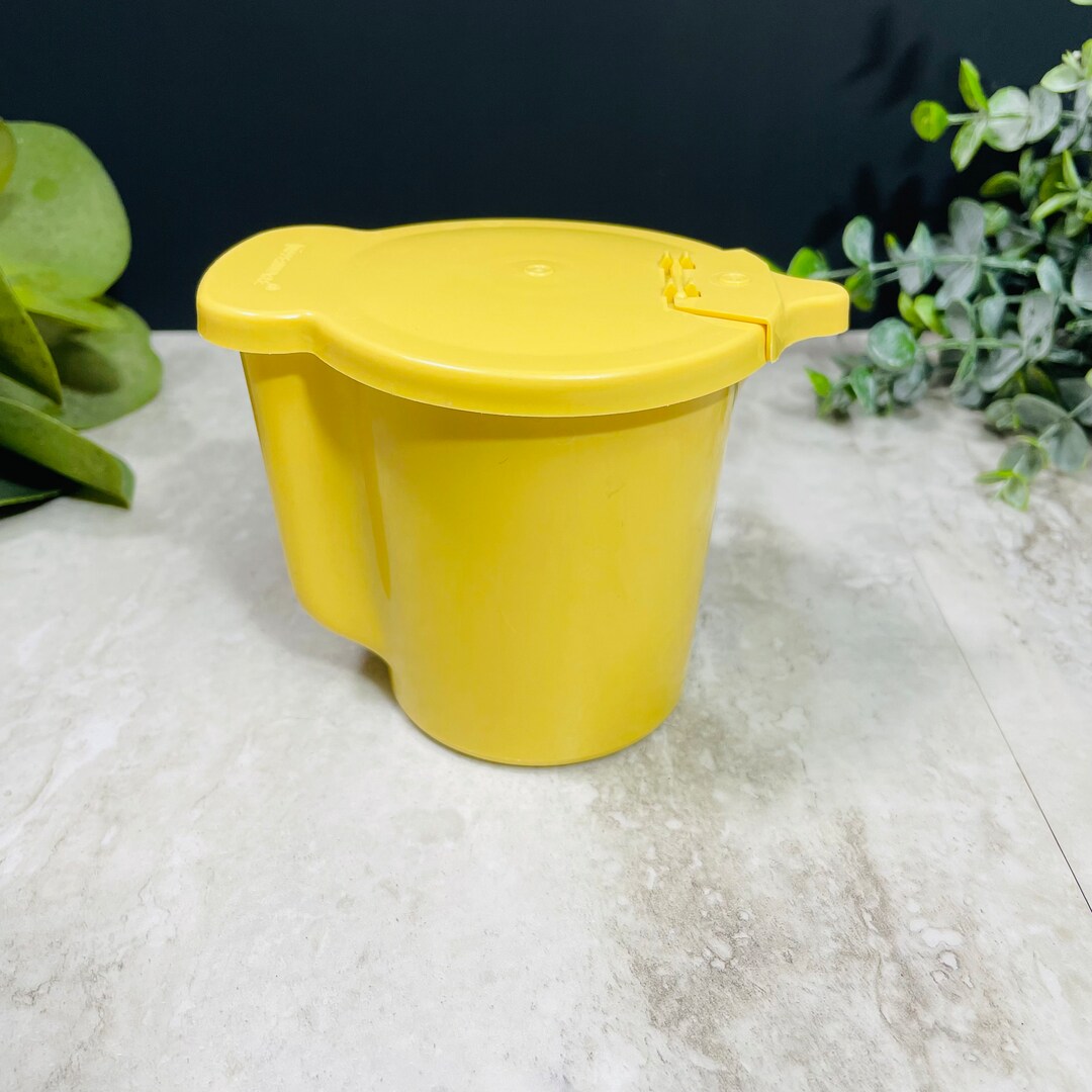 Vintage Tupperware Creamer 574 Harvest Gold Container Flip Lid ...