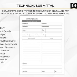 DM - Technical Submittal Approval Sheet - Etsy