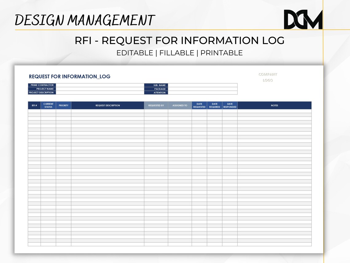 DM - RFI LOG - Etsy
