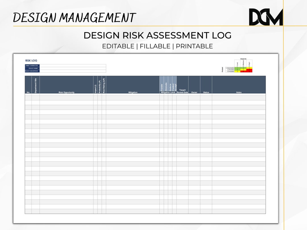 DM - RISK LOG - Etsy