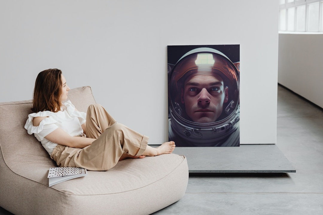 Photorealistic Astronaut ARIS Frame Art Print 2048x2048 - Etsy