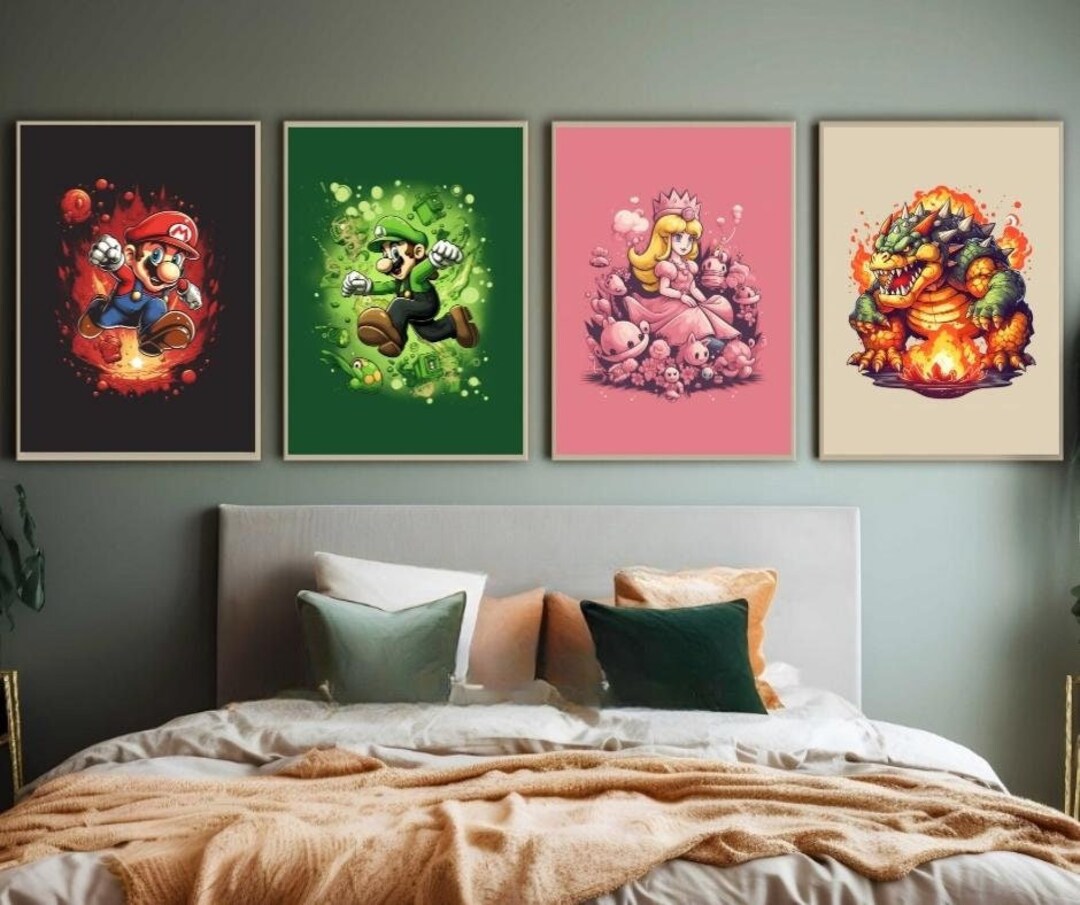 Frameable Posters the Super Mario Bros. - Etsy