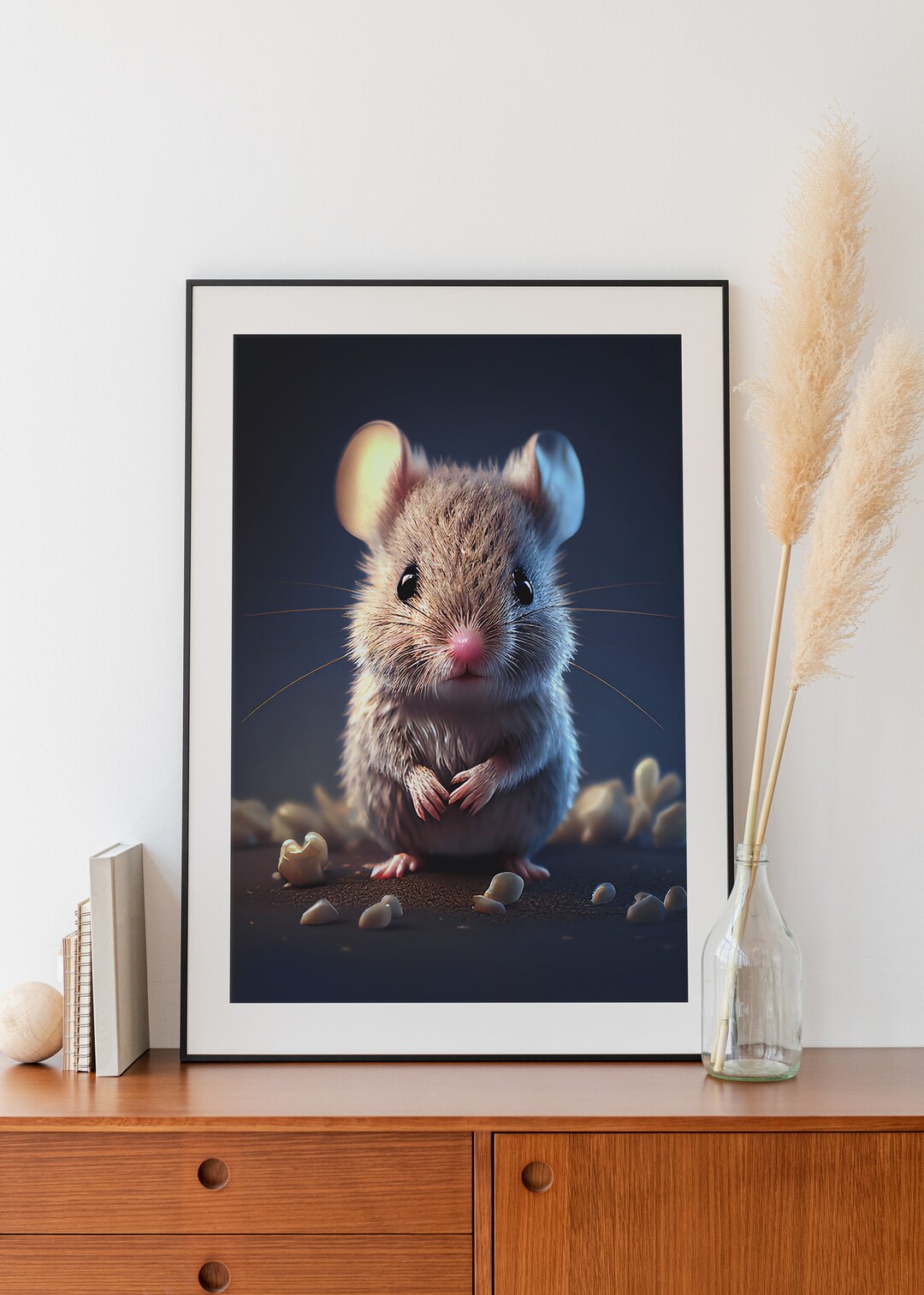 Adorable Baby Mouse Digital Image, Cute Nursery Decor, Instant Download ...