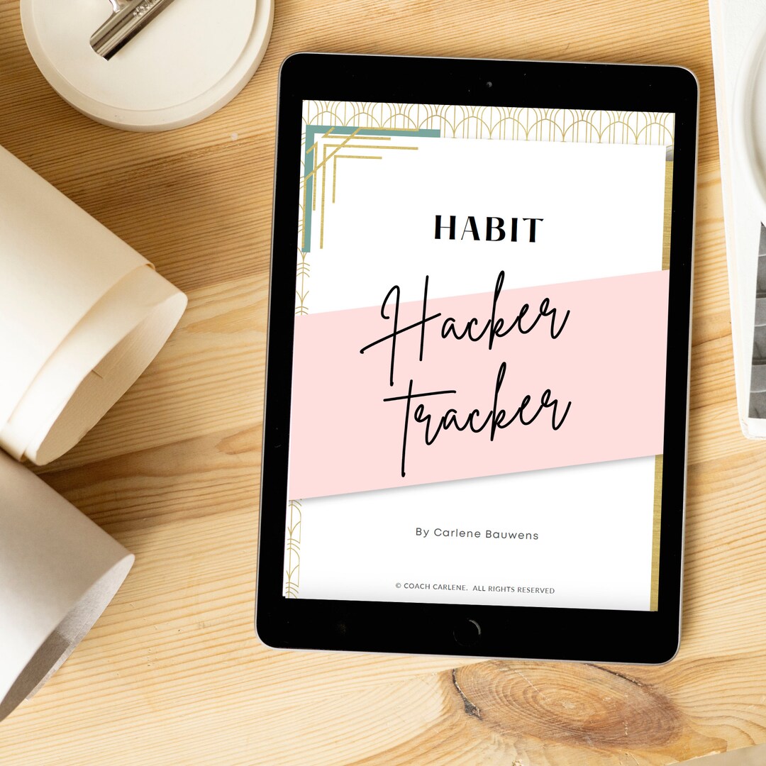 Habit Hacker Tracker Habit Tracker Printable Cute, Daily, Weekly ...