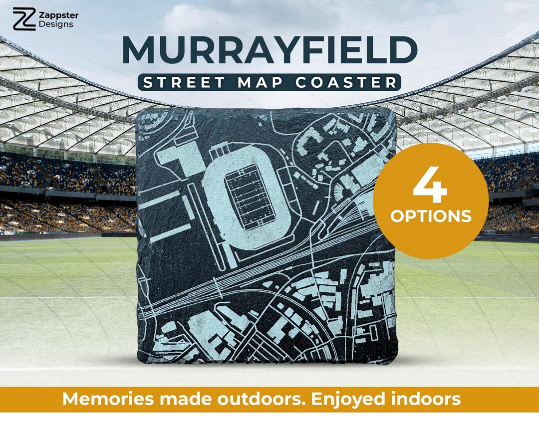 Murrayfield Rugby Stadium Street Map With Framing Option - Scotlands ...
