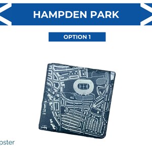 Football Stadium Street Map of Hampden Scotlands National - Etsy