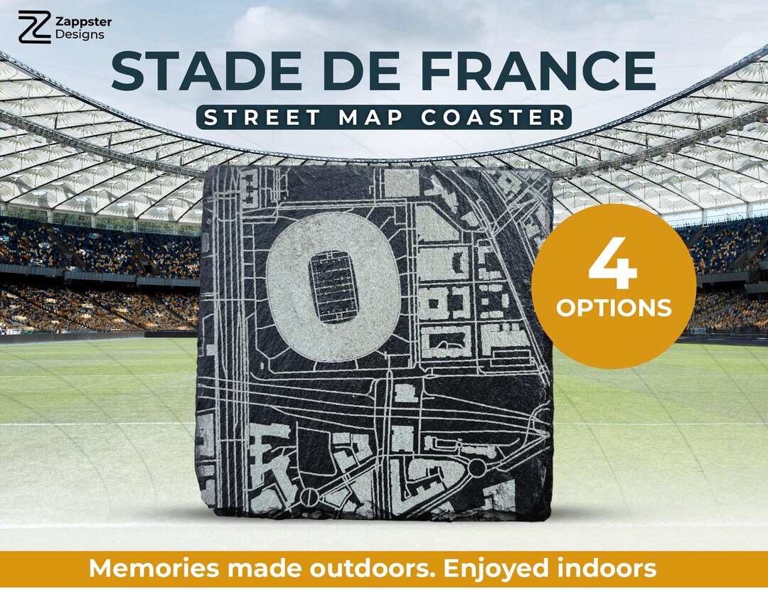 Stade De France Street Map With Framing Option - French National ...