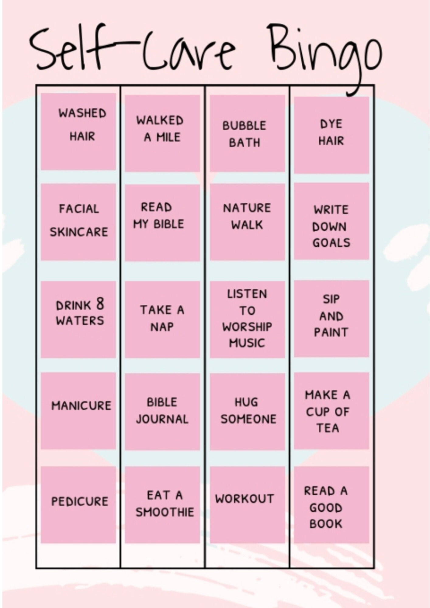 Digital Self Care Ideas - Etsy