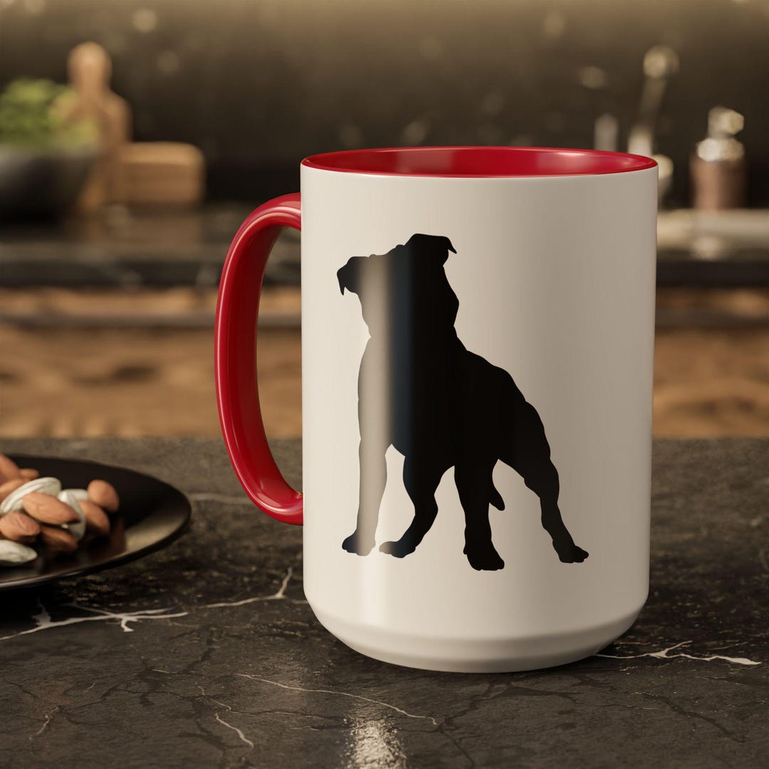 Pittie Silhouette With Love My Pittie Colorful, Gift for Pittie Owners ...