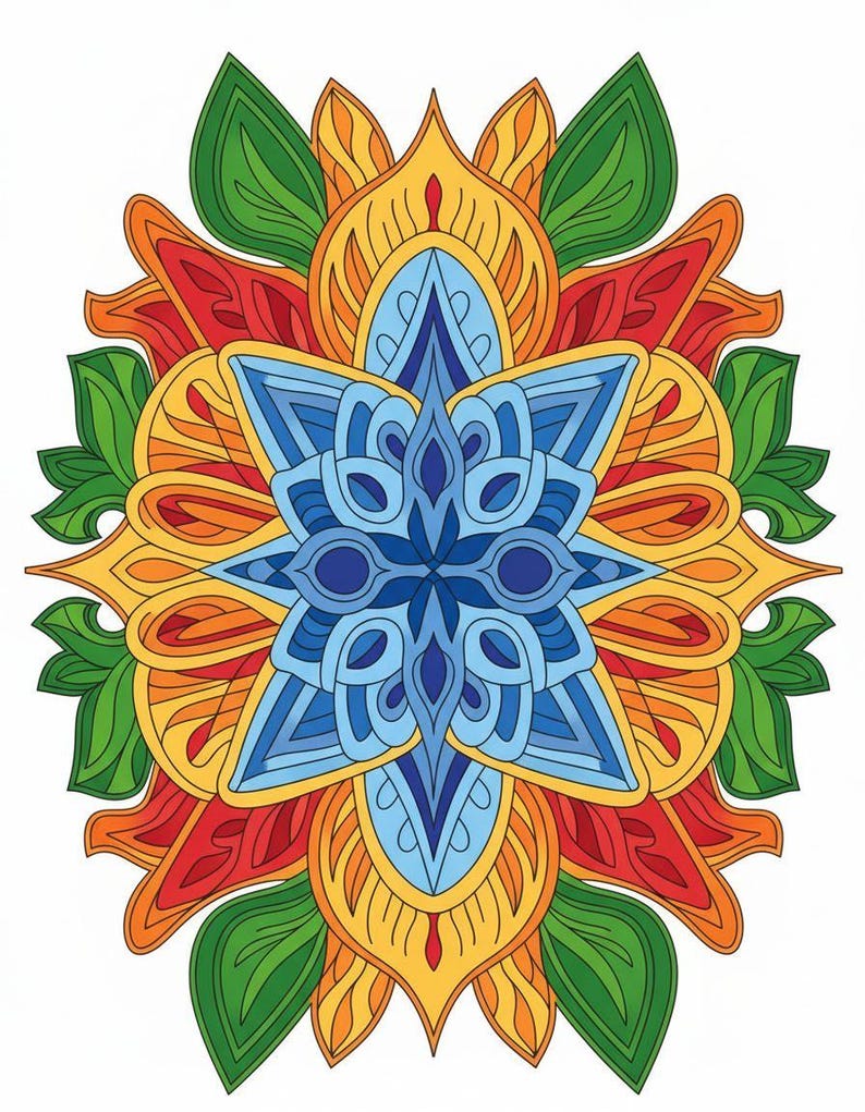 Mandala Colouring Page for Meditation – Mindful Art for Relaxation ...