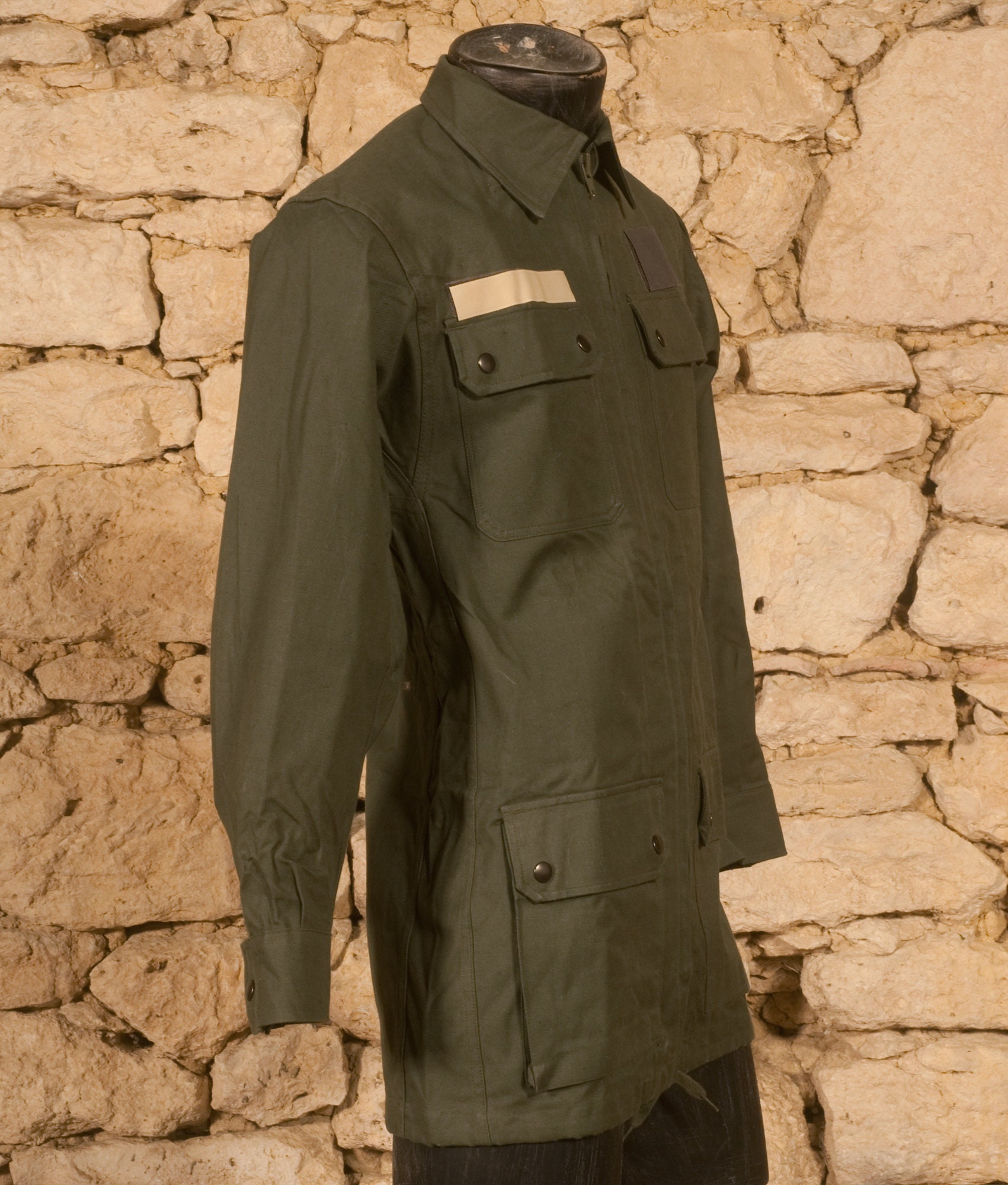 French Military Surplus Fatigue Jacket (size UK/US 36 - EU 46) Extra ...
