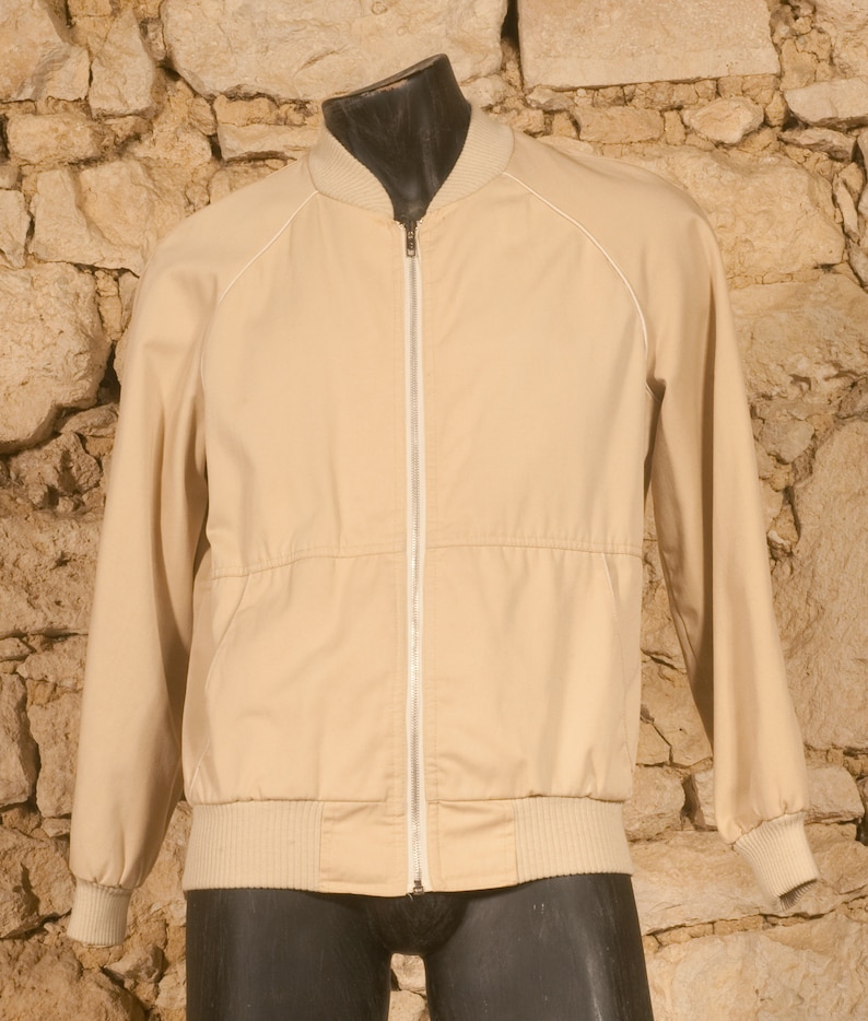 Vintage 70s 'g'man' Varsity Blouson Jacket (size UK/US 38 - EU 48 ...