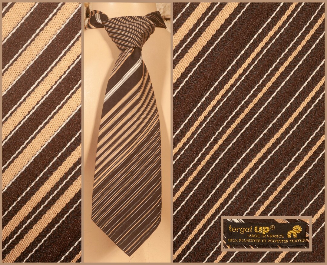 Vintage 70s 'tergal Up' Extra Wide Tie / Necktie - L 51" - W 4 3/8" - Etsy