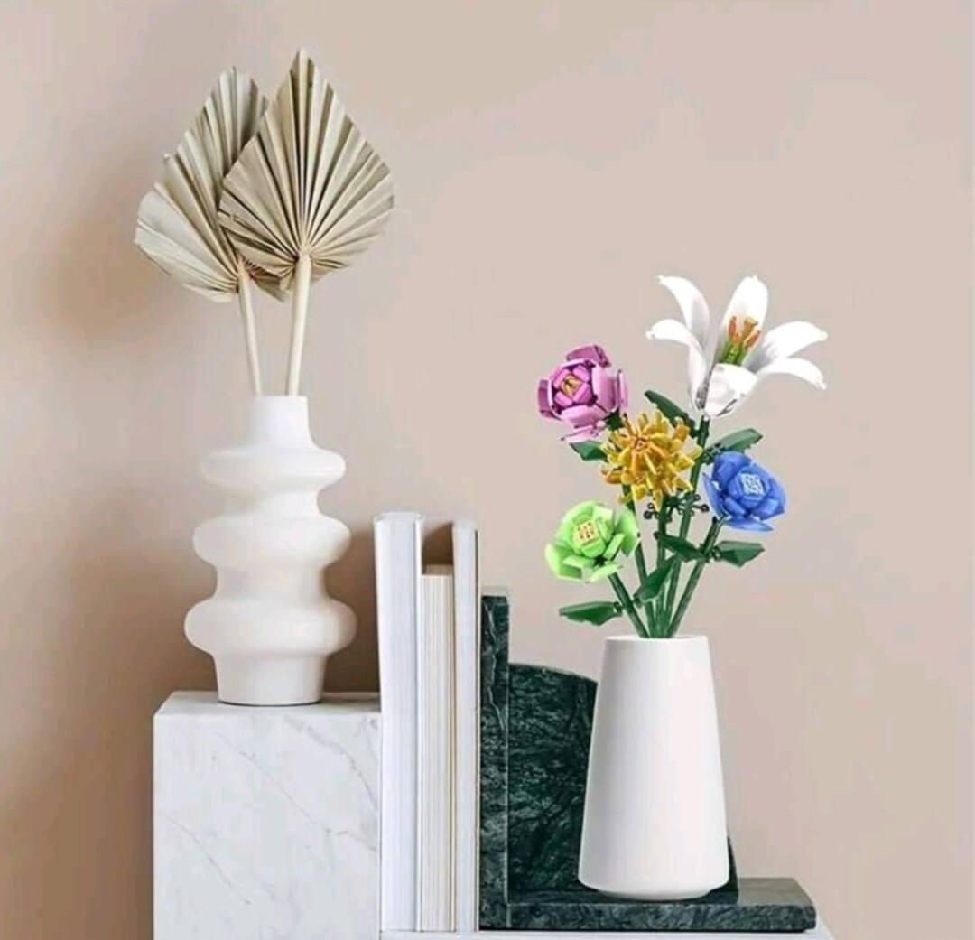 Colourful Flower Building Blocks Bouquet, DIY Project - Etsy