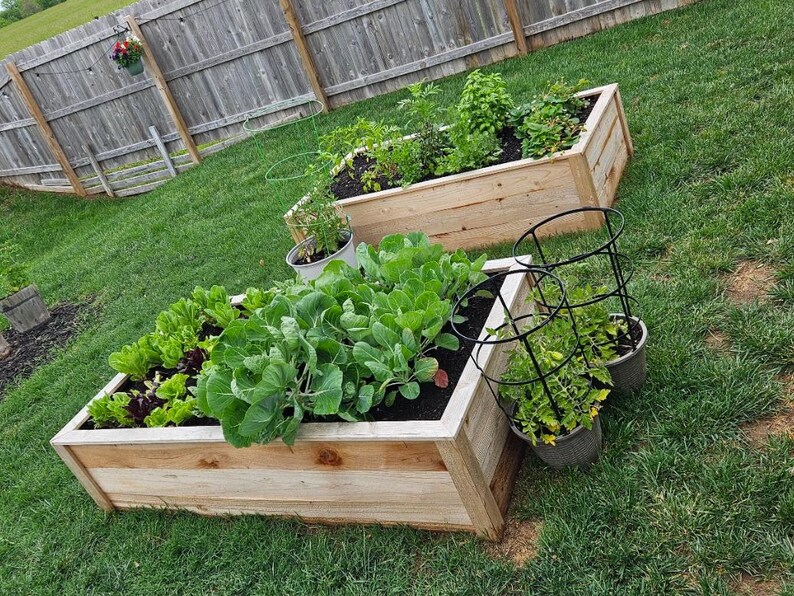 Cedar Raised Garden Bed Planter Box Woodworking Plans (digital Download ...