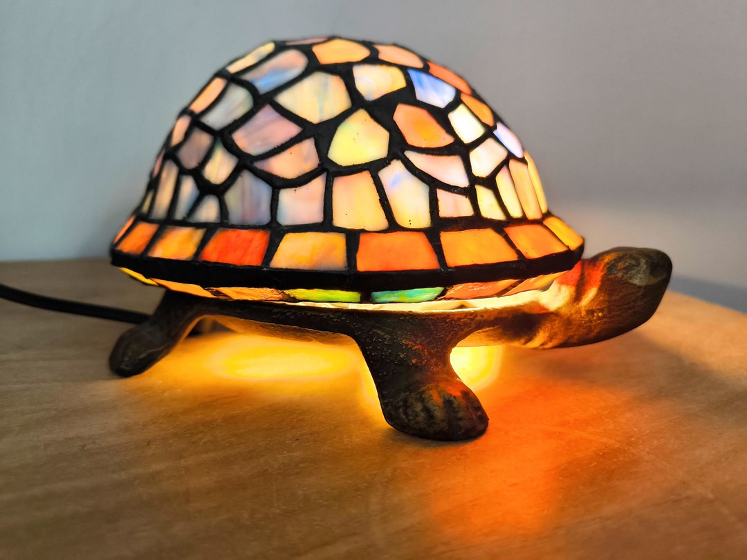 Tiffany Lamp in the Shape of a Turtle - Etsy