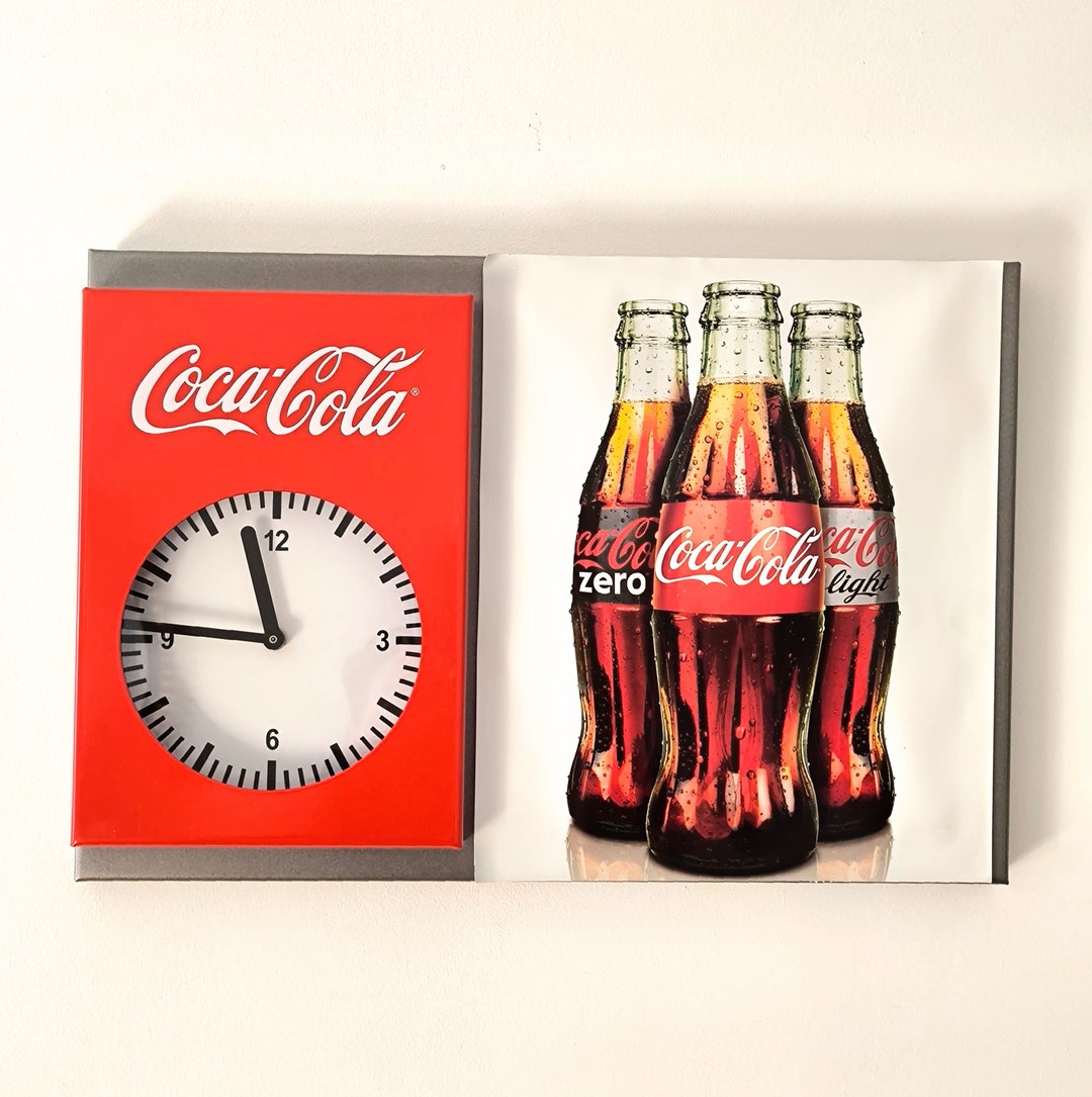 Vintage Metal Coca-cola Clock Sign - Etsy