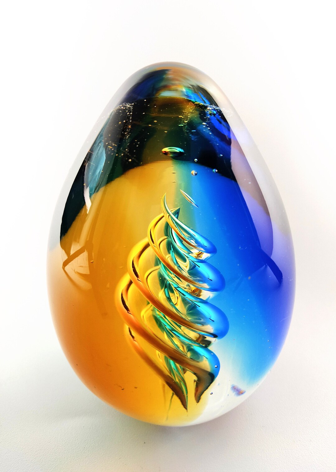 Vintage Murano Glass Paperweight - Etsy