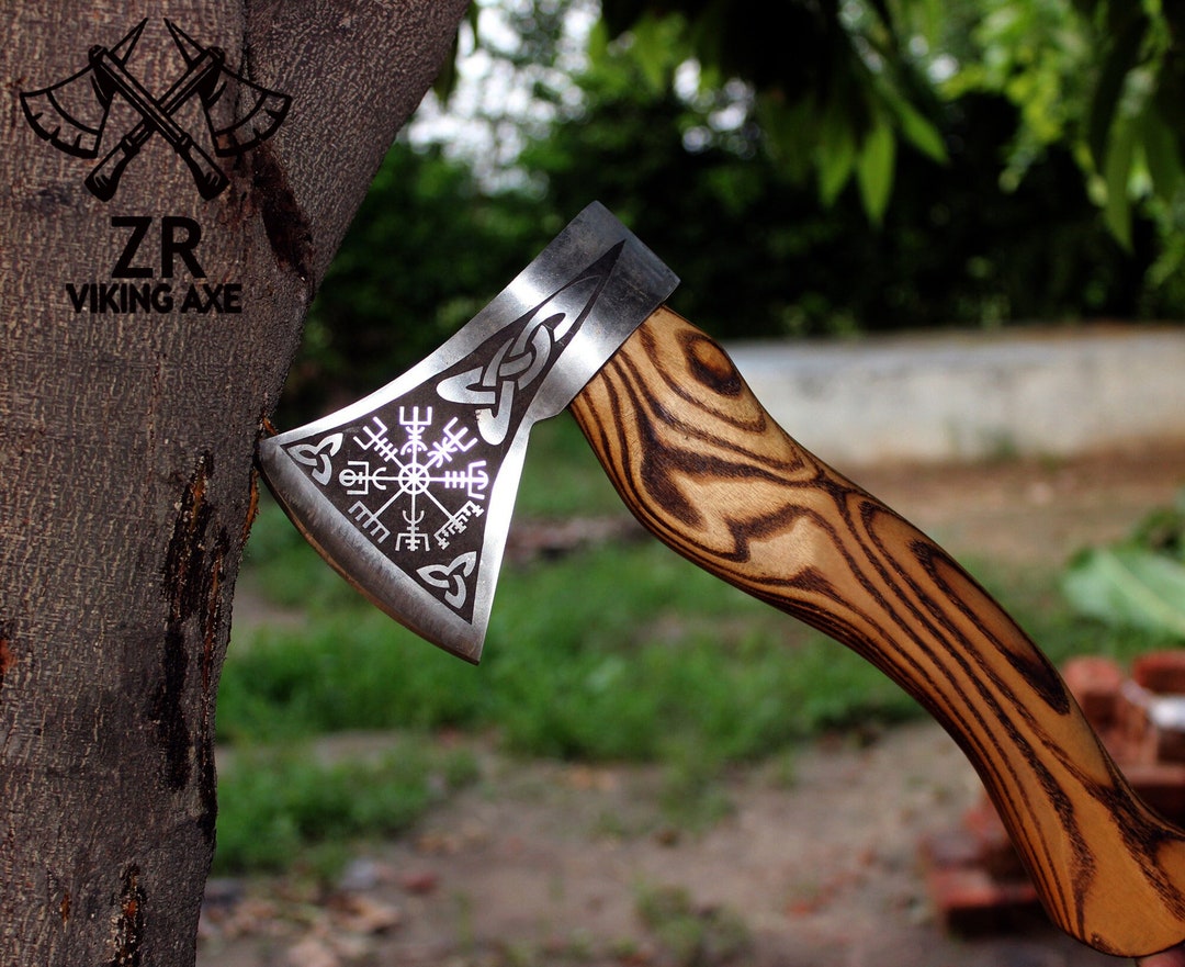 Handmade Viking Axe Small Axe With Sheath Camping Axe Christmas Gift ...