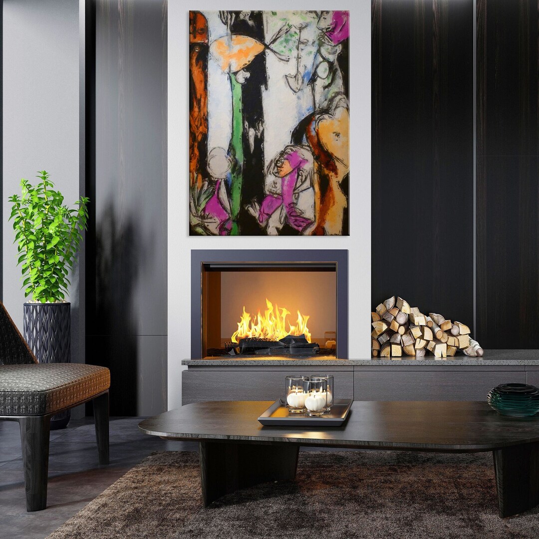 Jackson Pollock Wall Art, Abstract Canvas Print, Living Room Decor ...