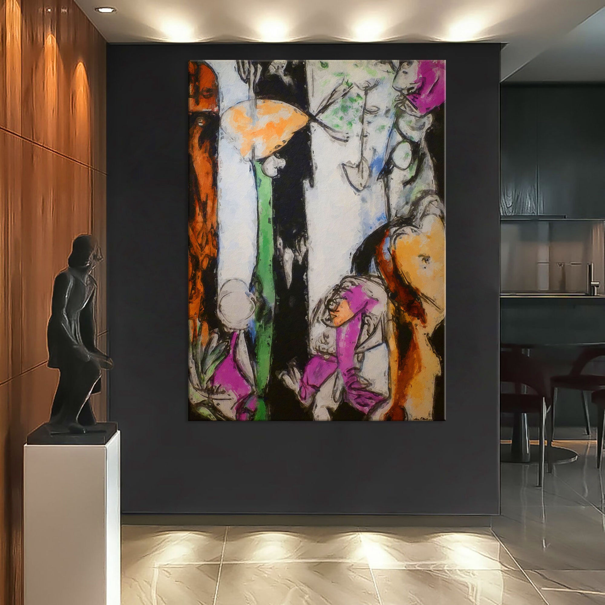 Jackson Pollock Wall Art, Abstract Canvas Print, Living Room Decor ...